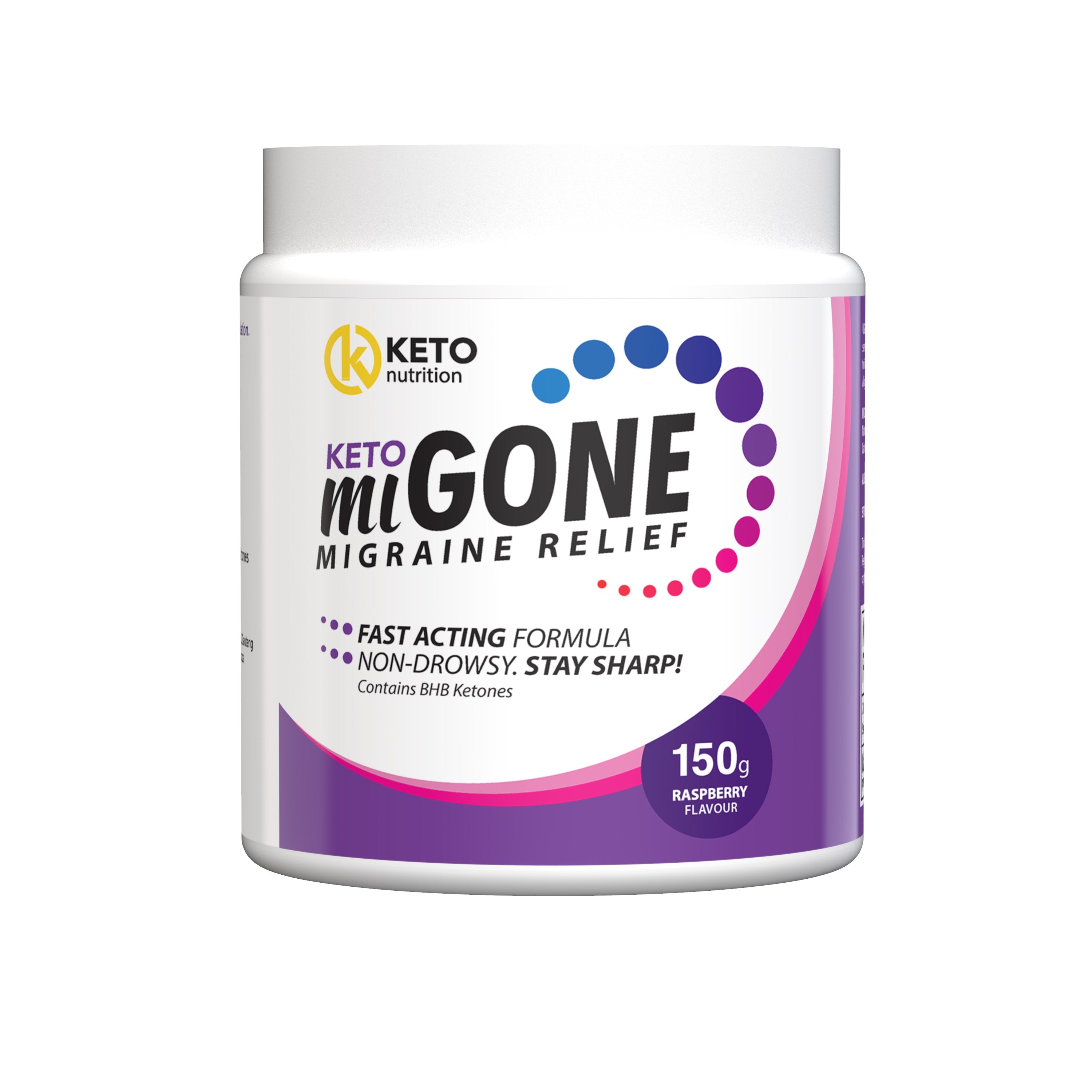 MiGone Migraine Relief | 150g Tub | Raspberry – MiGone South Africa